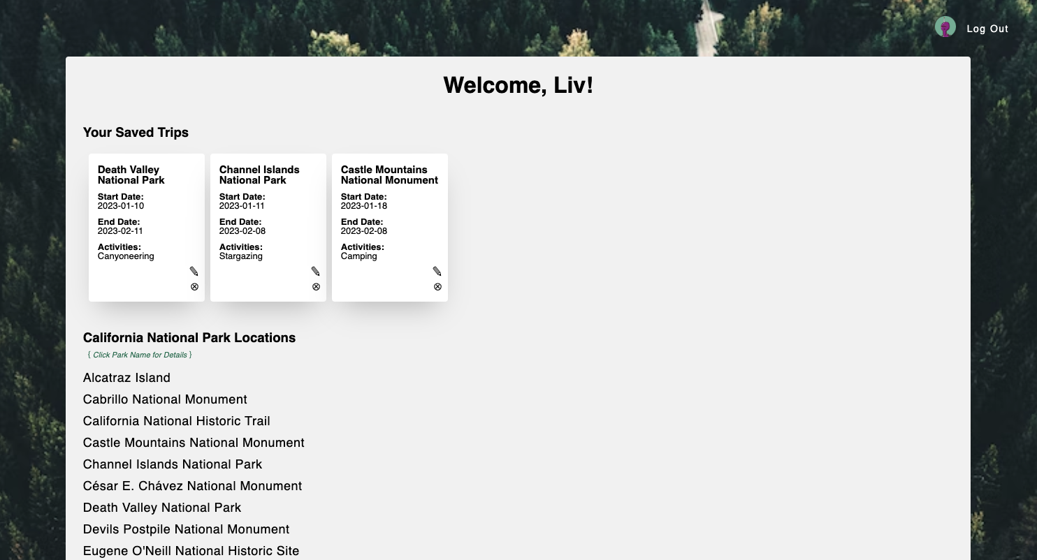GitHub - livnelson/National-Park-Trip-Planner
